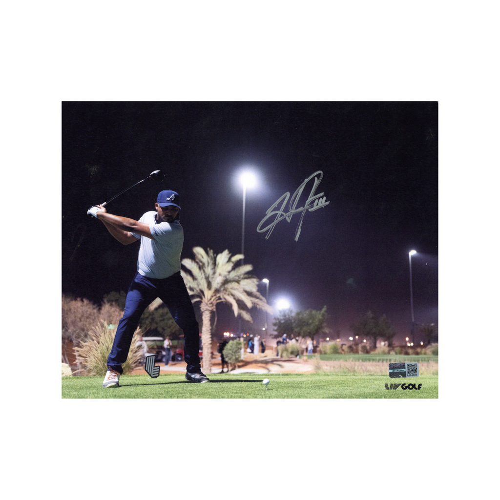 Harold Varner III LIV Golf Autographed Signed 8x10 Photograph (CX Auth