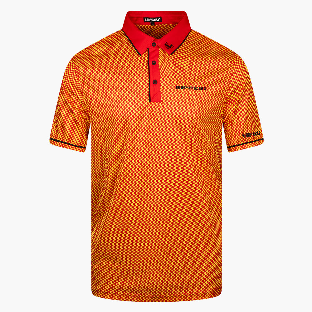 Ripper GC | Men's Houndstooth Polo – LIV Golf